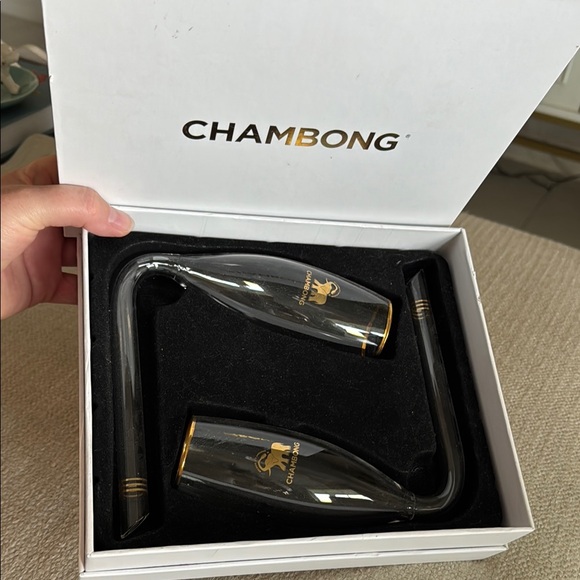 Chambong | Dining | Chambong Glass Set With Gold Accents | Poshmark